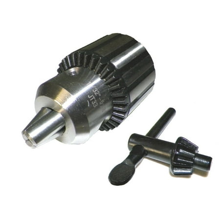 5/8" HEAVY DUTY DRILL PRESS CHUCK JT33 TAPER WITH CHUCK KEY - Walmart.com
