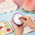 Analog Visual Timer – Round Countdown Clock, Mechanical Operation, Easy ...