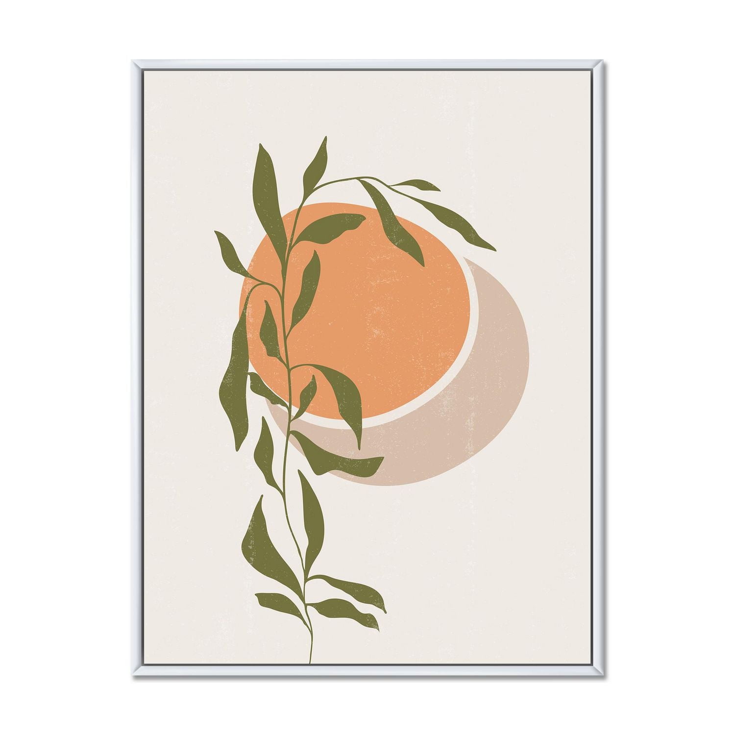Click here for Designart Abstract Orange Sun And Moon With Tropic... prices