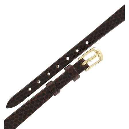 Hadley Roma LS700 8mm Genuine Lizard Watch Band Ladies Brown | SheFinds
