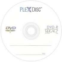100 PC PlexDisc 16X 4.7 GB DVD-R White Inkjet Hub Printable Disc 632 ...