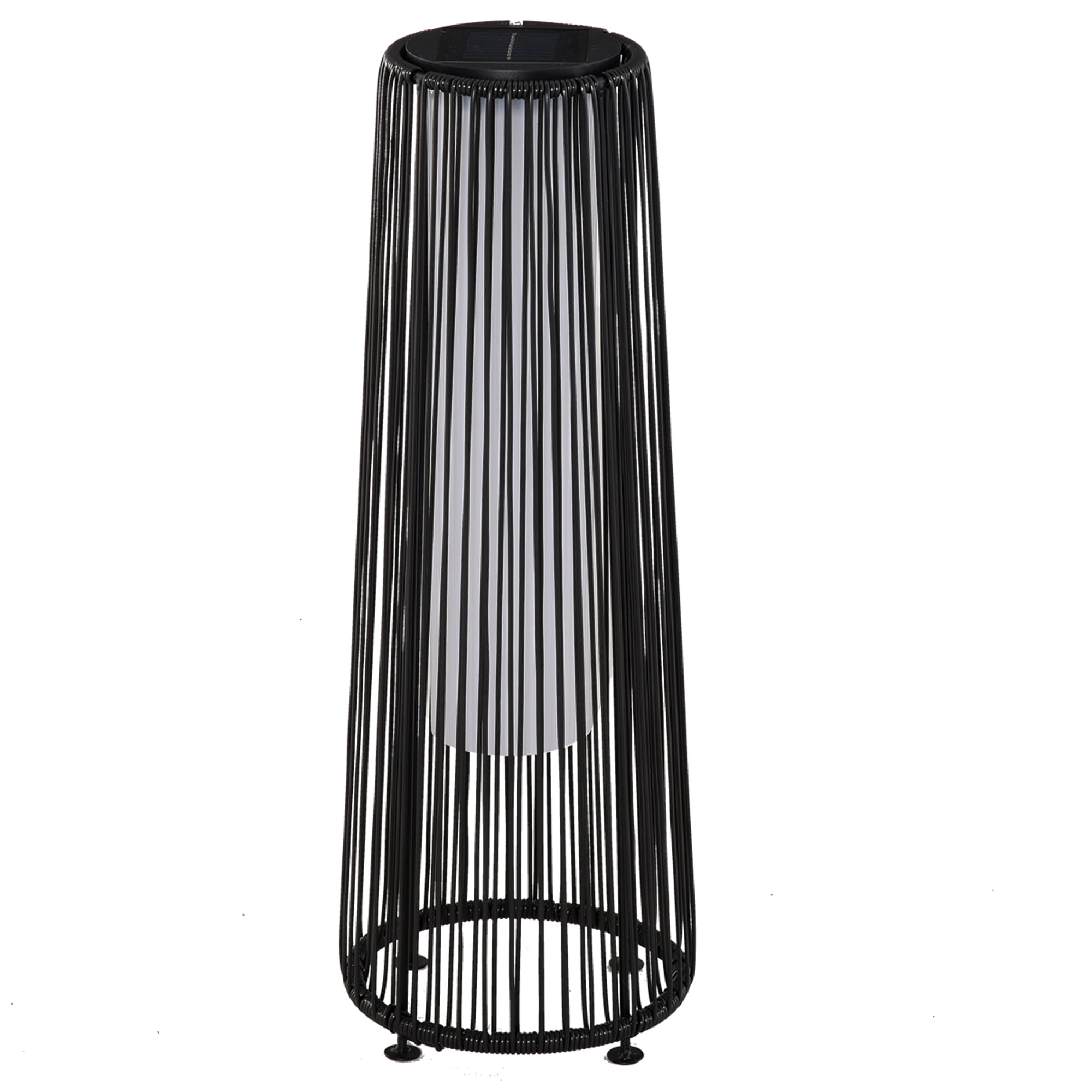 Click here for Outsunny 24 Wicker Solar Floor Lamp  Auto On/Off O... prices