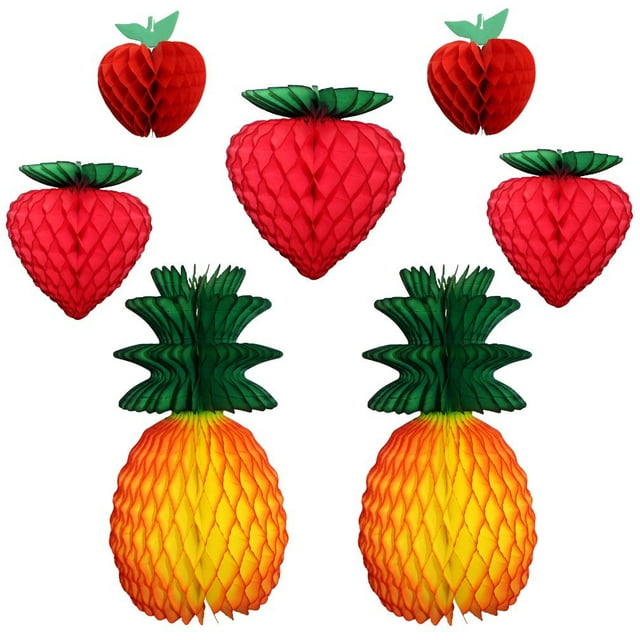 Devra Party 7-Piece Honeycomb Fruit Decoration Kit - Walmart.com