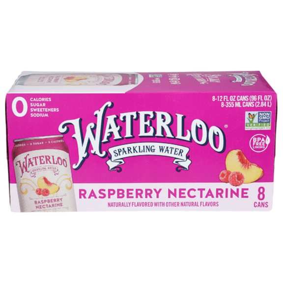 Waterloo Sparkling Water, Huckleberry Cobbler, 12 fl oz, 8 Pack Cans ...