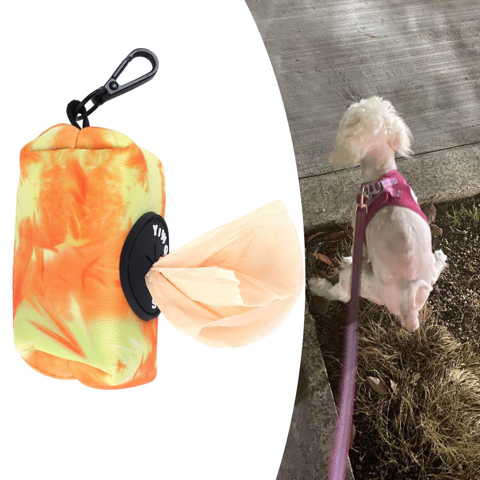 Neoprene Pet Waste Bag Dispenser Doggy Puppy Zipper Poo Dropping Sack ...