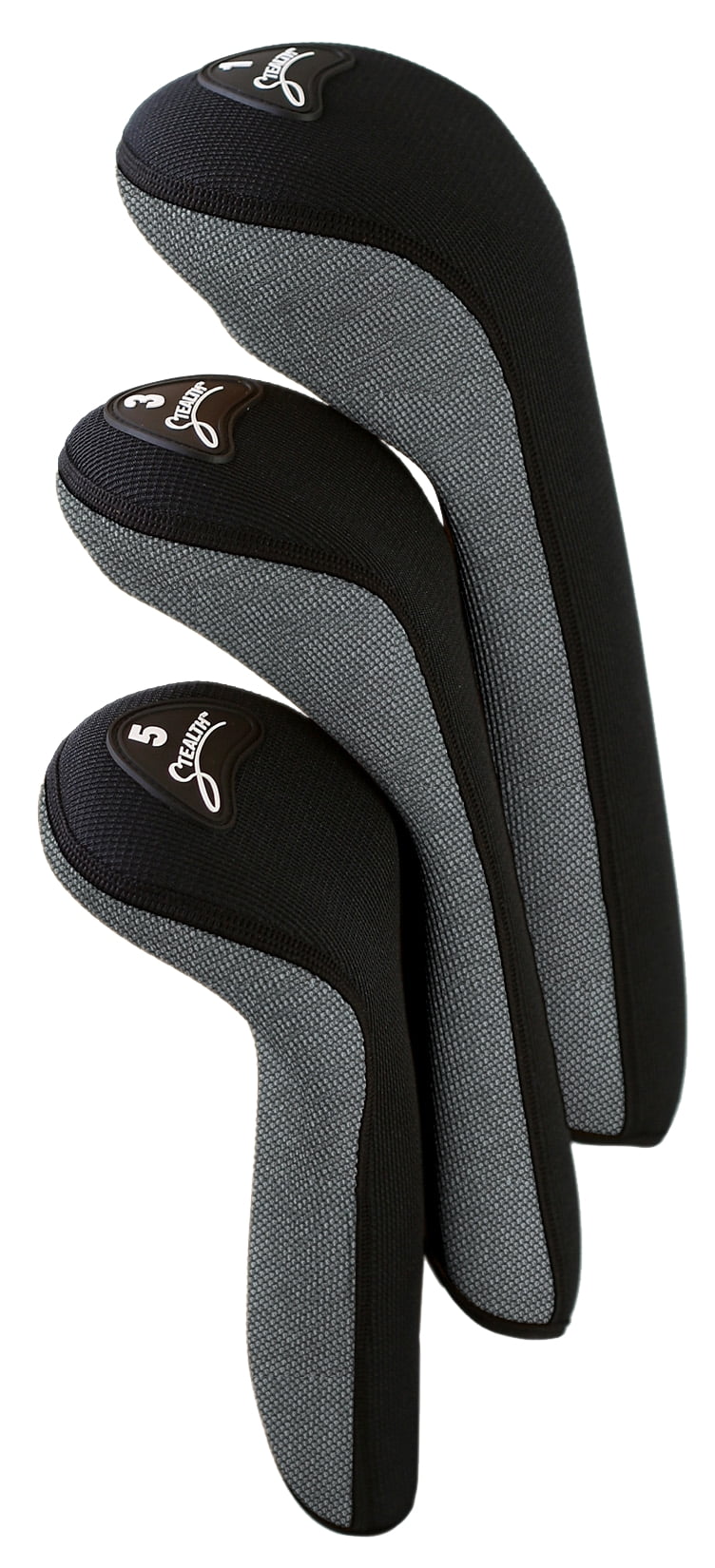 Stealth Set of 3 Headcovers 1-3-5 Silver - Walmart.com