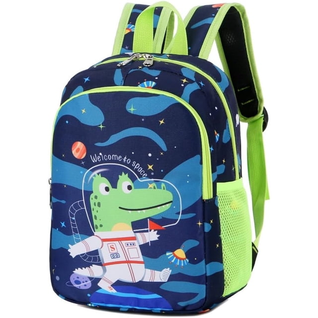 Space-Themed Toddler Backpack - Cute Cartoon Lightweight Daypack for 2 ...
