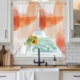 Bohemian Swag Curtain Valance for Window 2 Panels Boho Orange Color ...