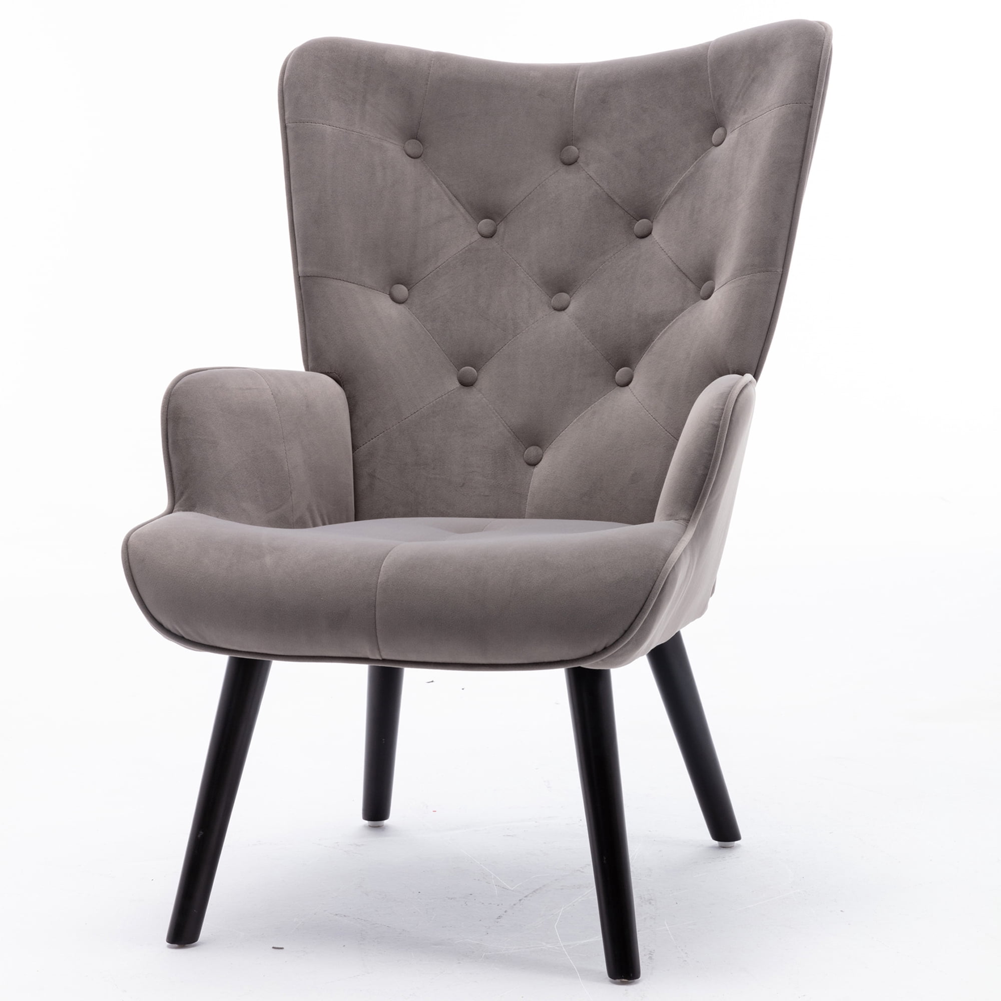 Button-Tufted Upholstered Chair, SYNGAR Modern Dining Room Bedroom ...