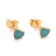 304 Stainless Steel Enamel Stud Earrings with 316 Surgical Stainless ...