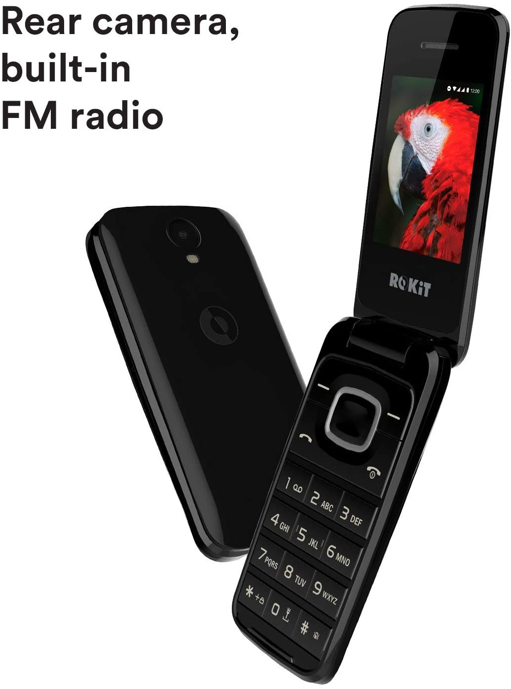 ROKiT F-One Flip Phone - (Black) | Walmart Canada
