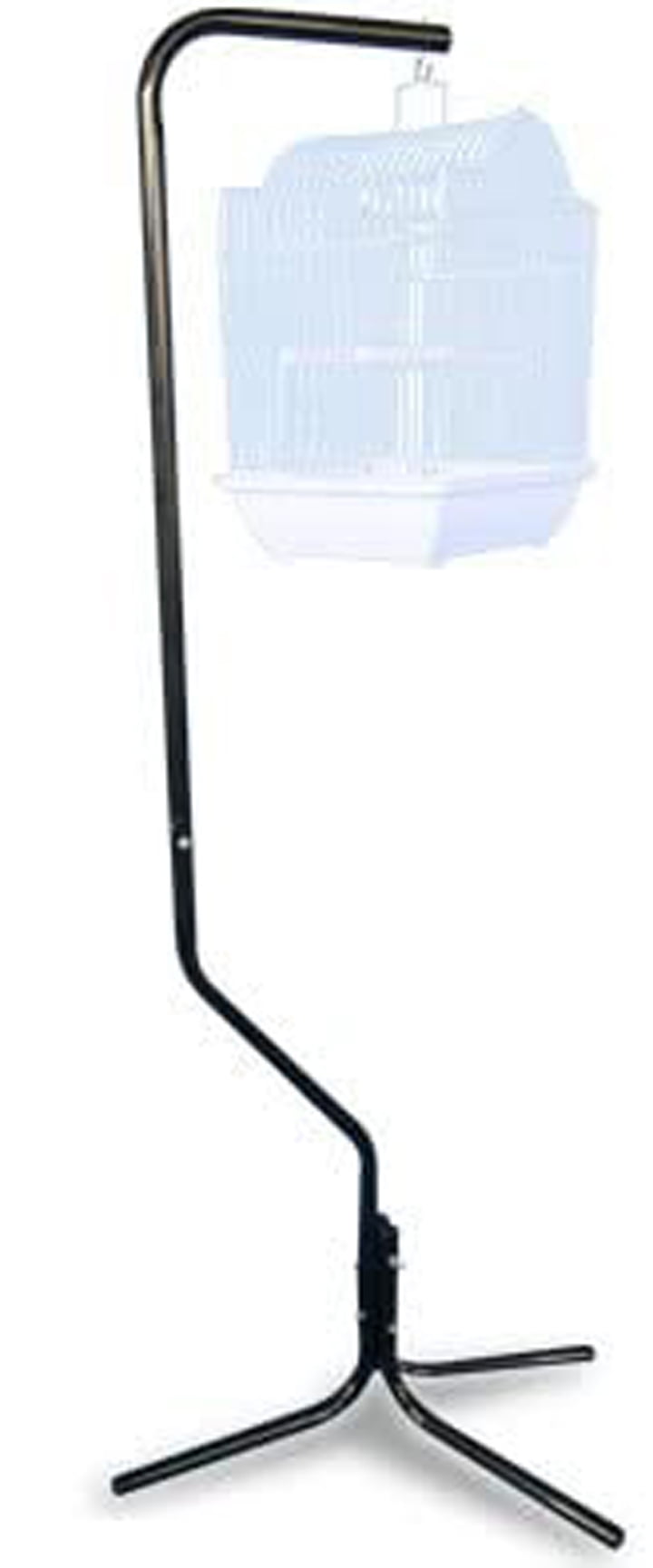 Black Sturdy Tubular Steel Hanging Bird Cage 3 Leg Support Base Stand ...