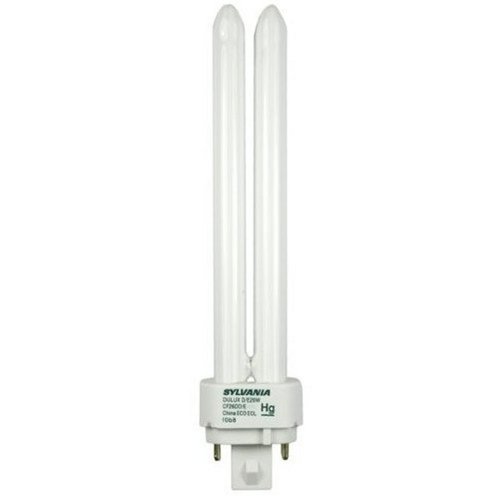 Sylvania 20669 (4-Pack) CF26DD/E/841/ECO 26-Watt Double Tube Compact ...
