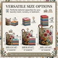 Quilted Laundry Basket with Handles, Cat Pattern, 3 Sizes 18 to 28 Inch ...
