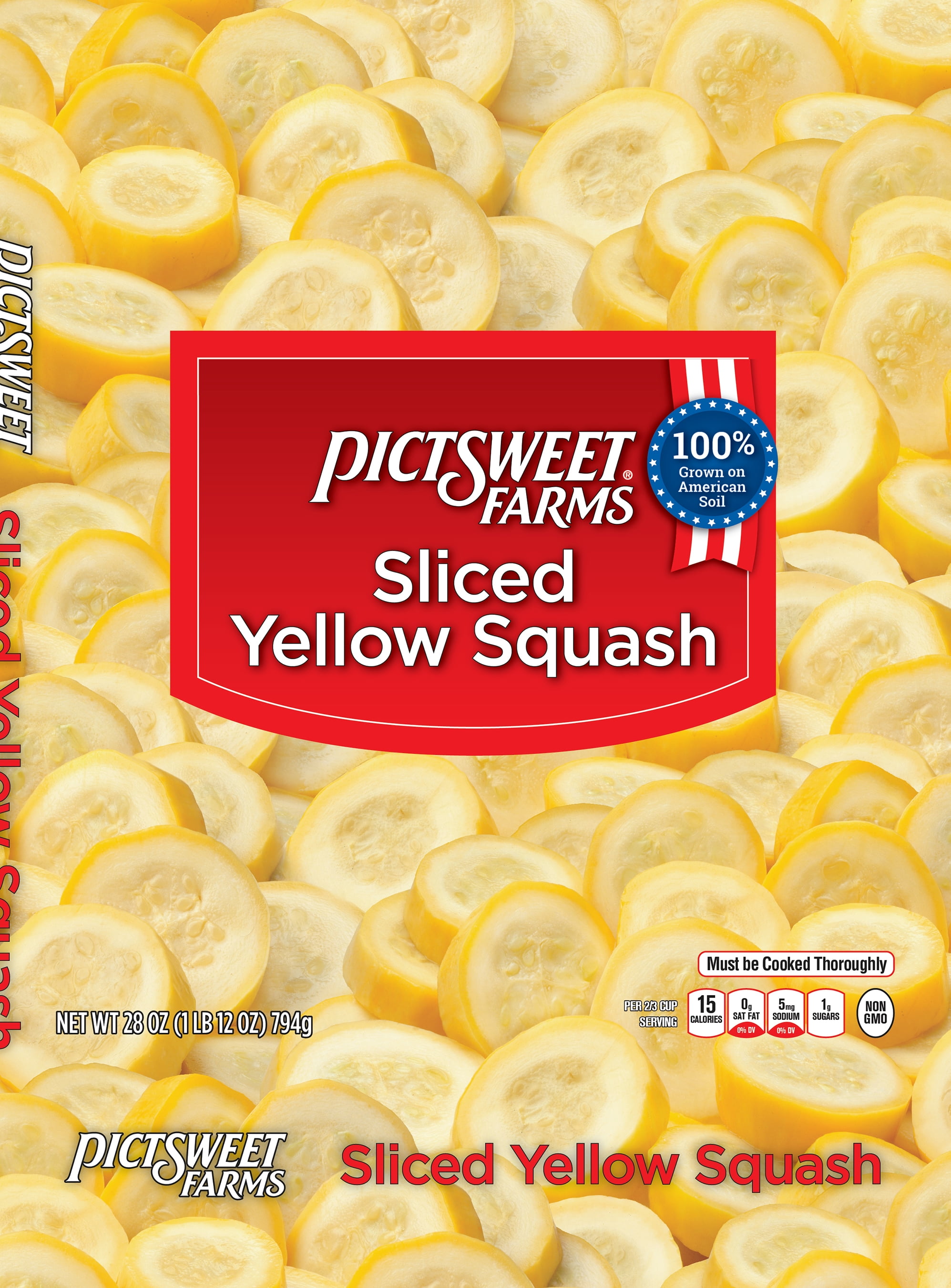 Pictsweet Farms Sliced Yellow Squash, Frozen, 28oz - Walmart.com