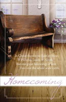 Bulletin-Church Homecoming: In Christ (Pack Of 100) - Walmart.com