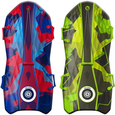 XICEN 2 PCSSno-Storm Premium Foam Snow Sled 2-Pack | Superior Foam ...