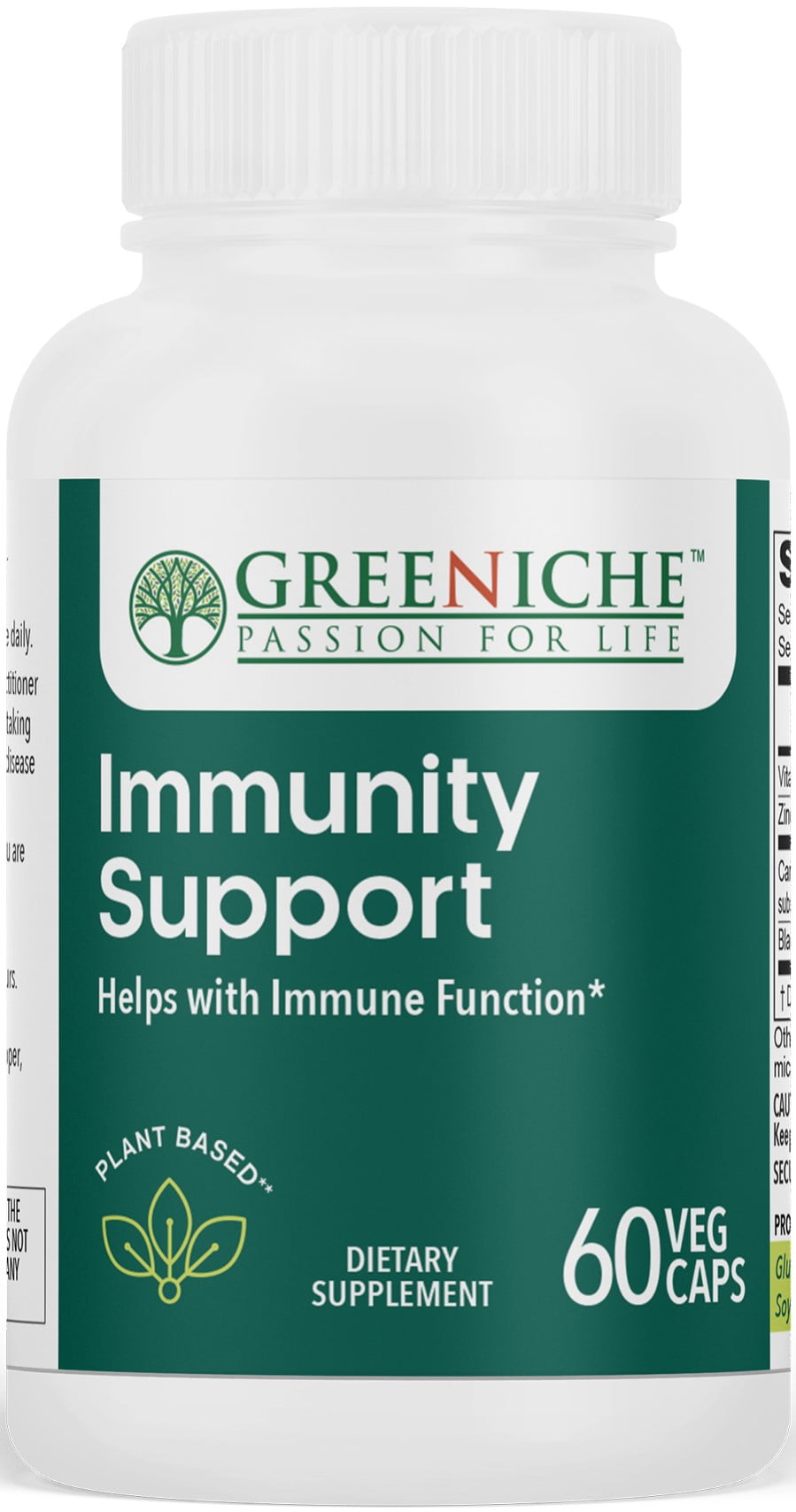 Greeniche Immunity Support, Relieve Symptoms of Cold and Flu, 60 count