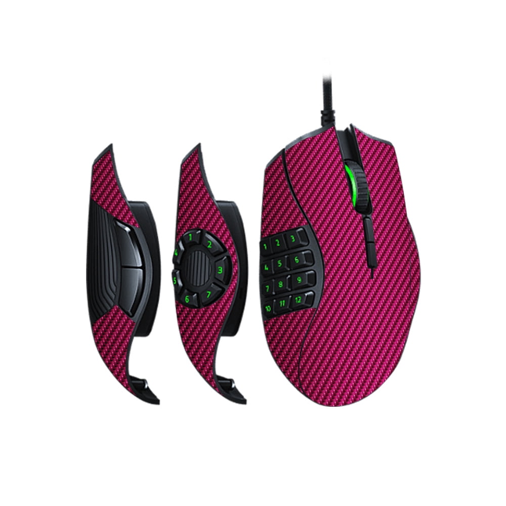 MightySkins Skin for Razer Naga Trinity - Pink Carbon Fiber ...