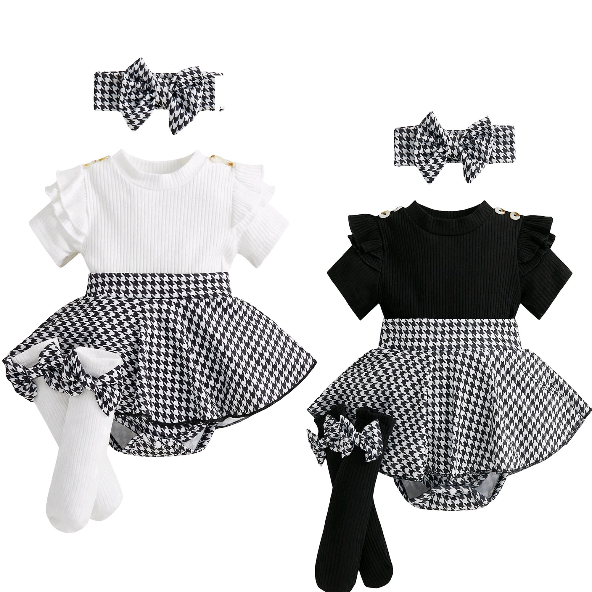Click here for Argulvti Baby Girl 3pcs Spring Outfit Houndstooth... prices