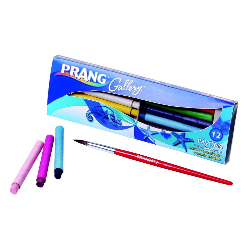 Prang 001311 Payons Non-Toxic Water Soluble Watercolor Crayon Set With ...