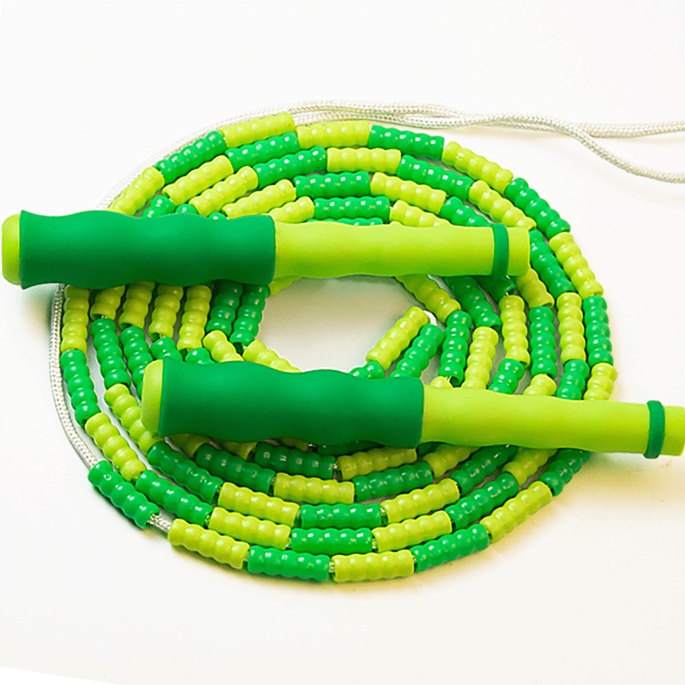 Jump Rope for Kids, Soft Beaded Segment Skipping Rope, Fitness, Workout ...