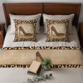 Bed Runner for Queen Size Bed, Leopard Print 3 Pcs Bedding Runner Set ...