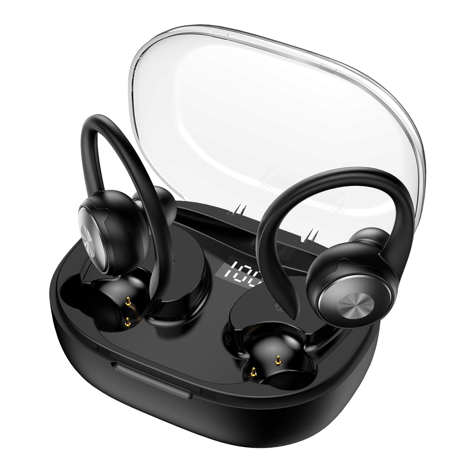 Wireless Earbuds, Bluetooth 5.3 Sports Headphones with Earhooks Stereo ...