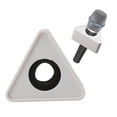 Black Hole Triangular Mic Microphone TV Interview Logo Flag Station DIY ...