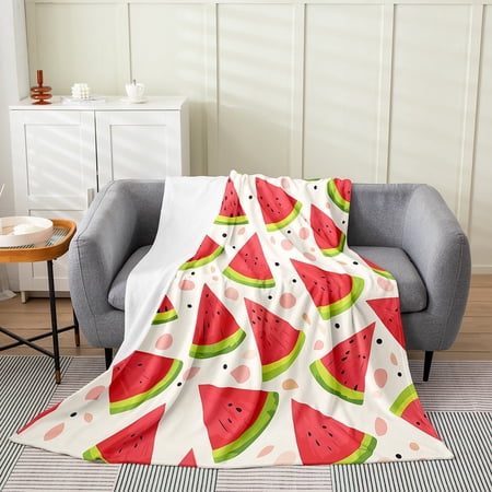 YST Watermelon Blanket Throw 50X60,Kids Cute Watermelon Throw Blanket ...