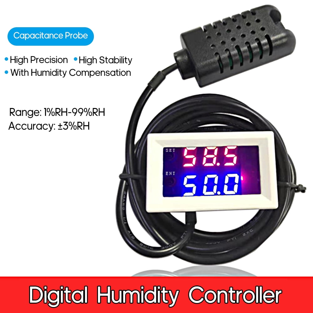 Electronic Humidistat Control switch Relative Humidity Hygrometer ...