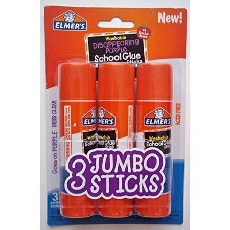 Elmer's Jumbo Glue Stick (3 Pack) 1.4 oz (40g) each - Washable ...