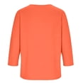 3/4 Sleeve Tops for Women Wave V Neck Trendy Casual Shirts Fashion ...