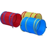 Gigatent 3 Detachable Pop Up Play Tunnels Combined to Make a 6 Foot ...