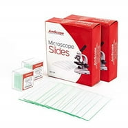 AmScope 144 Pre-Cleaned Blank Microscope Slides with Ground Edges and ...