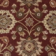Mark&Day Area Rugs, 6x6 Eckville Traditional Burgundy Square Area Rug ...