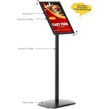 M&T Displays Advertising Restaurant Aluminum Sign Post, Black A3 11x17 ...