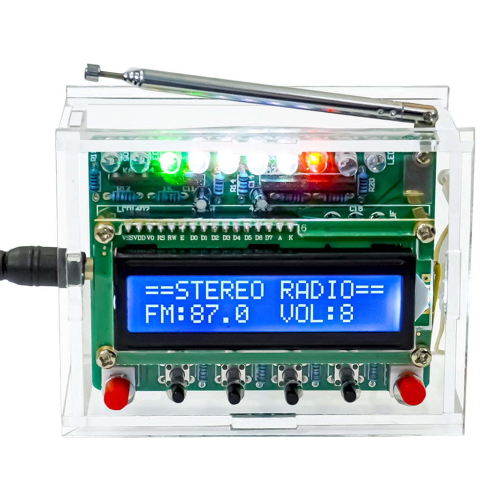 Receptor Radio FM RDA5807 LCD1602 Proyecto Soldadura PCB Duradero ...