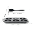 Mombake Donut Pans Non-stick Baking Pans for Donuts 6-Cavity with a ...