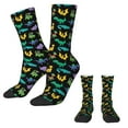 Derpy Dinosaurs Stockings Cute Animal Print Graphic Trendy Socks Autumn ...