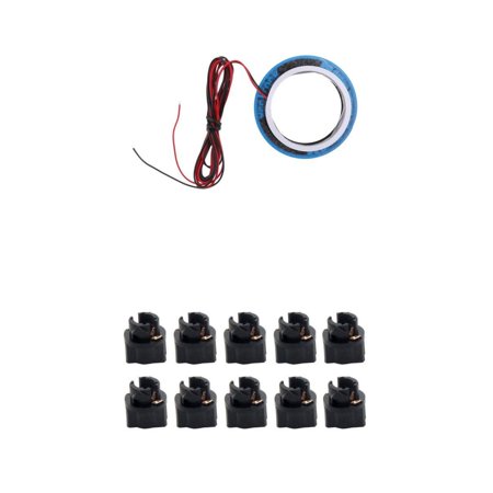 High Quality Car Ignition Key Hole LED Light Ring & 10x T5 Twist Socket ...
