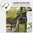 NOBRAND Stainless Steel Water Hose Extension, 1ft Flexible Garden Hose ...