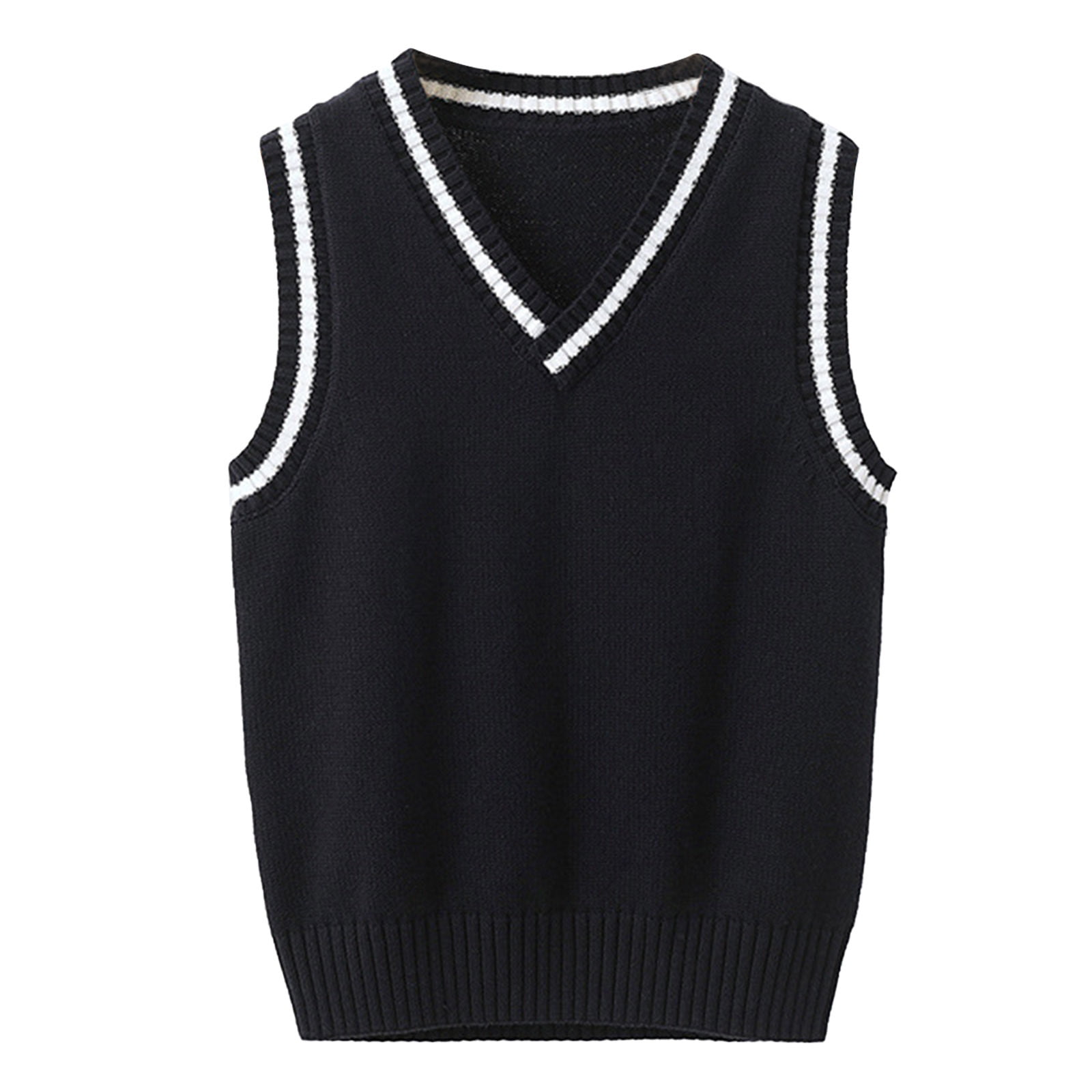 YONGHS Kids Boys Girls Casual Sleeveless Knit Sweater Vest V Neck ...