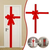 Clerance! Christmas Cabinet Door Ribbon Big Red Bow Large Door Lace ...