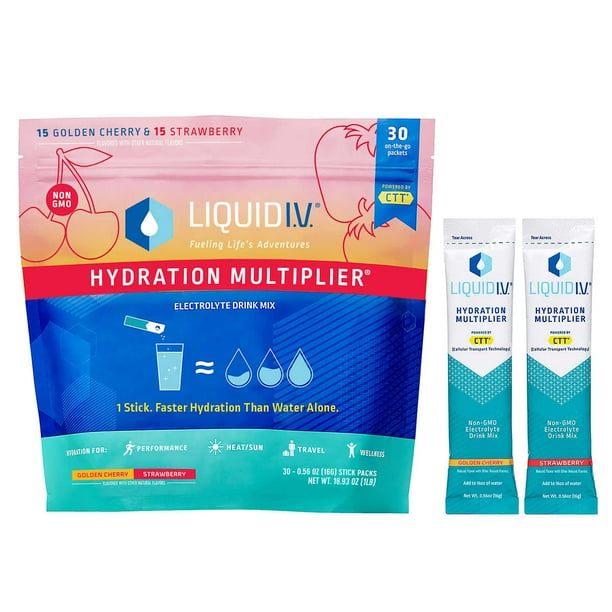 Liquid I.V. Hydration Multiplier Electrolyte Drink Mix, Variety, 0.56 ...
