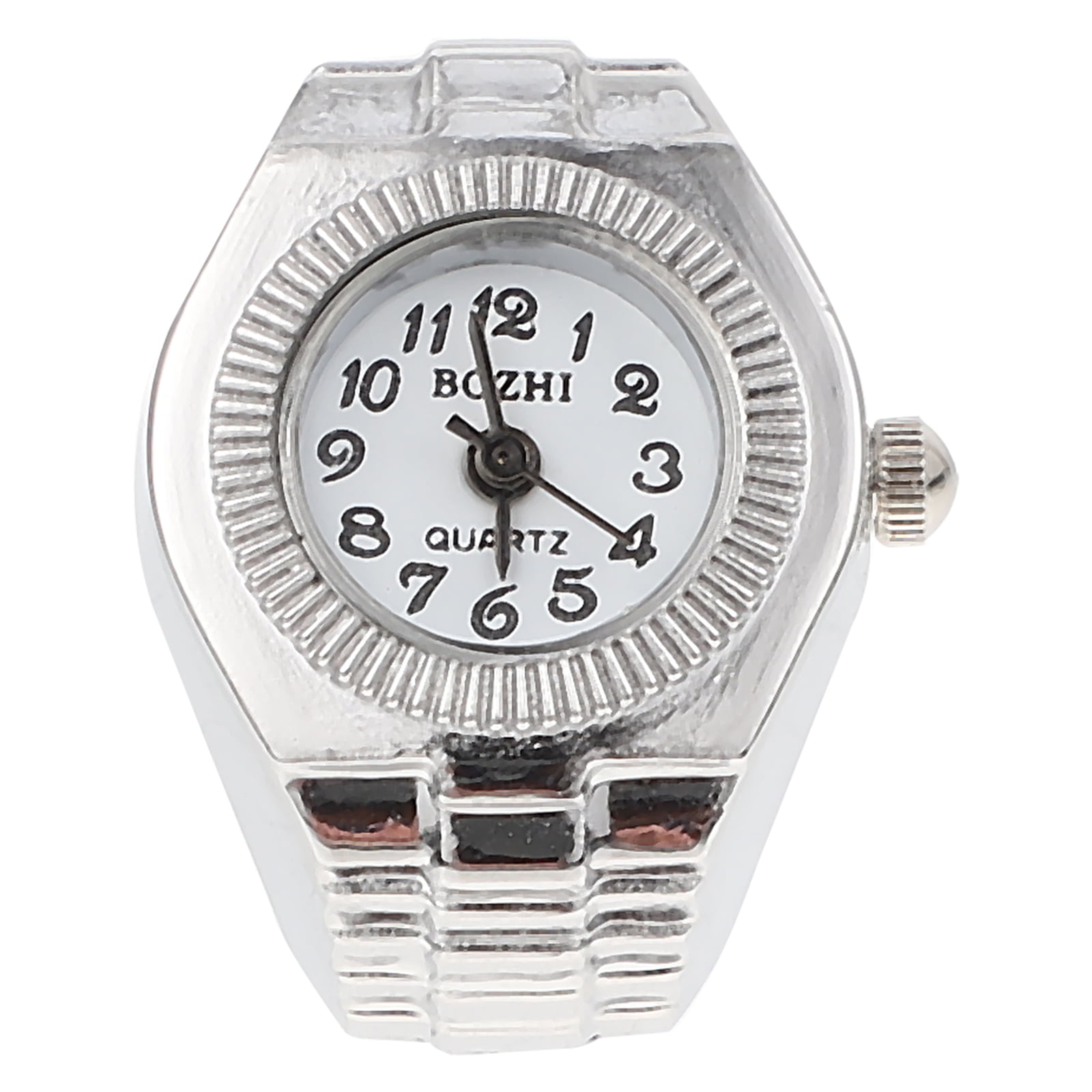 Watch Finger Ring Women Numerals Casual Lady Shaped Round Men Watches ...