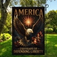 America 250th Birthday Garden Flag, America 250 Years Of Defending ...