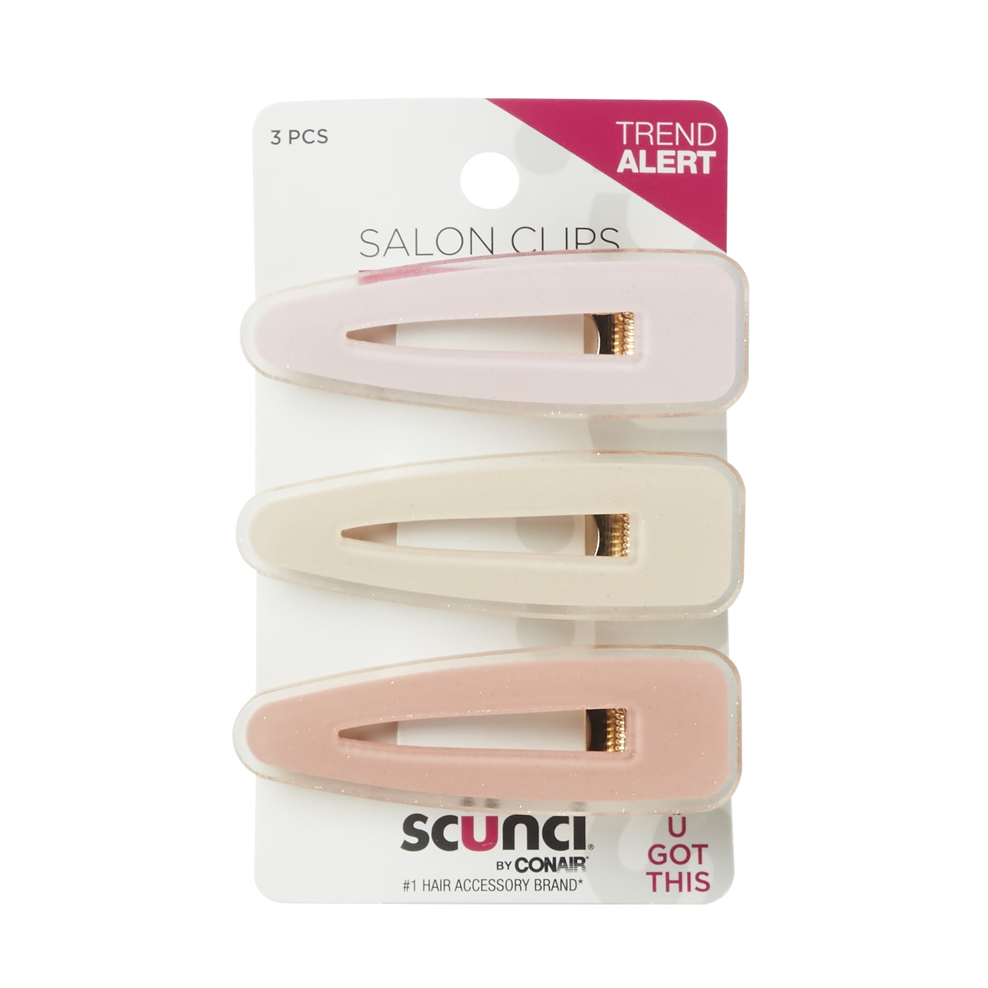 Scunci Matte Finish, Salon Hair Clips, Multi-Color, 3 Ct - Walmart.com