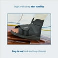 SlimLine Cast Boot, Large, Black, Square Toe, Walking Boot for Foot or ...