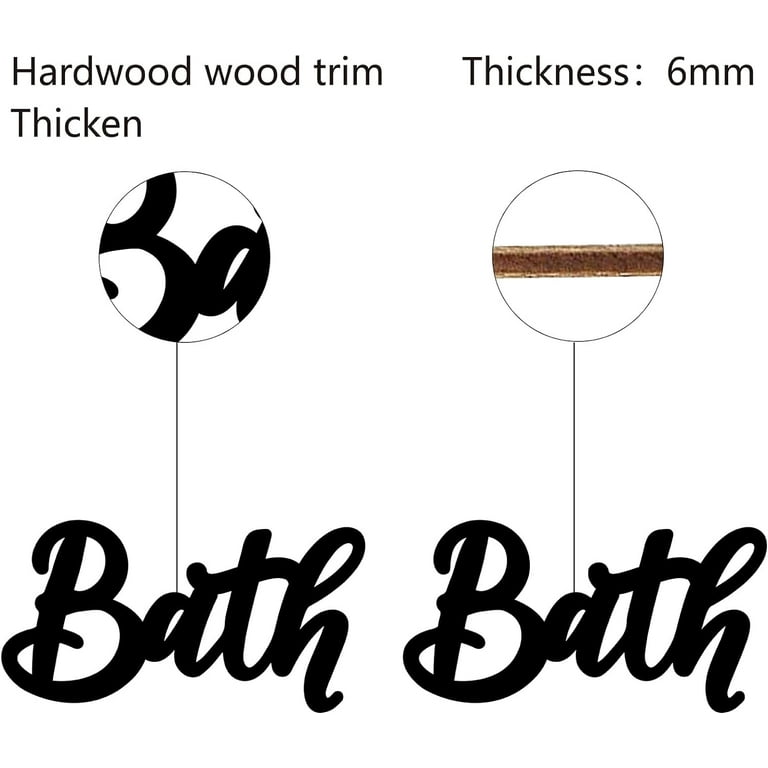 Diy Wooden Signs Bathroom